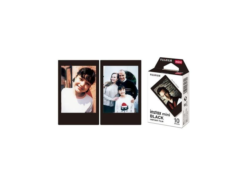Fujifilm Instax Mini 10 Pack Designer Film Black Frame - Zigzag